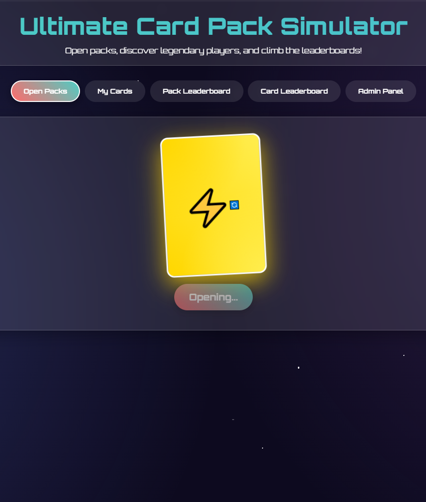 Ultimate Card Pack Simulator