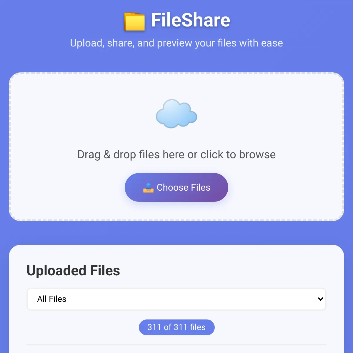 FileShare - Upload & Share Files