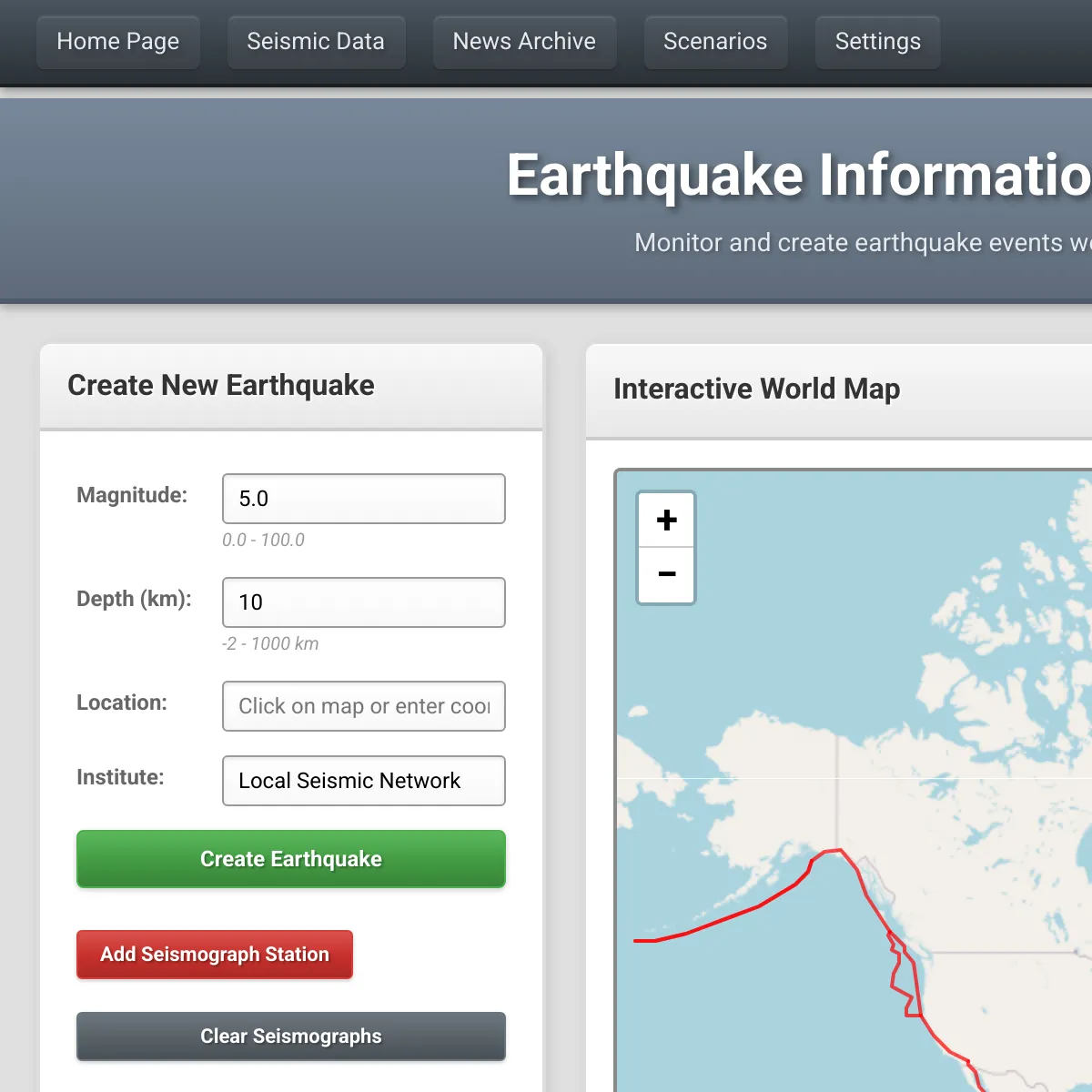 Earthquake Information Center