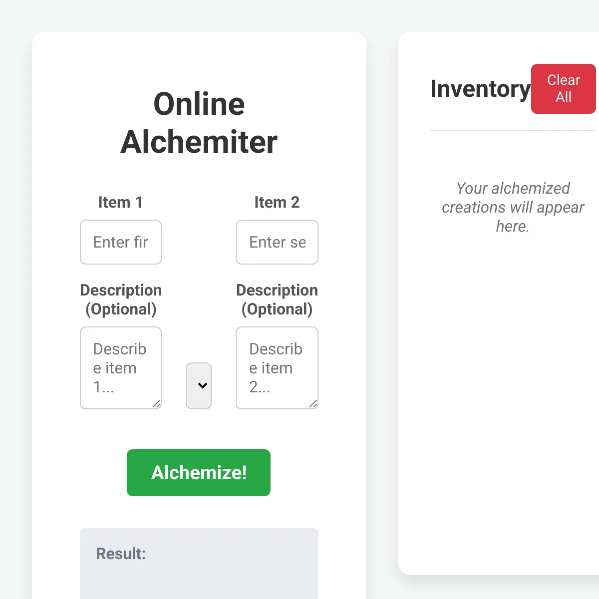 Online Alchemiter
