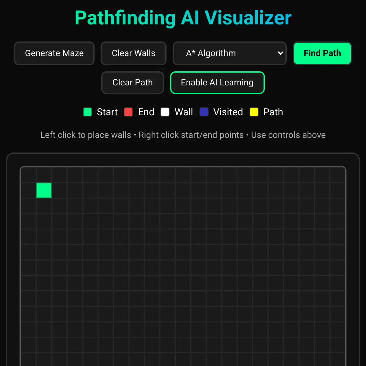 Pathfinding AI Visualizer