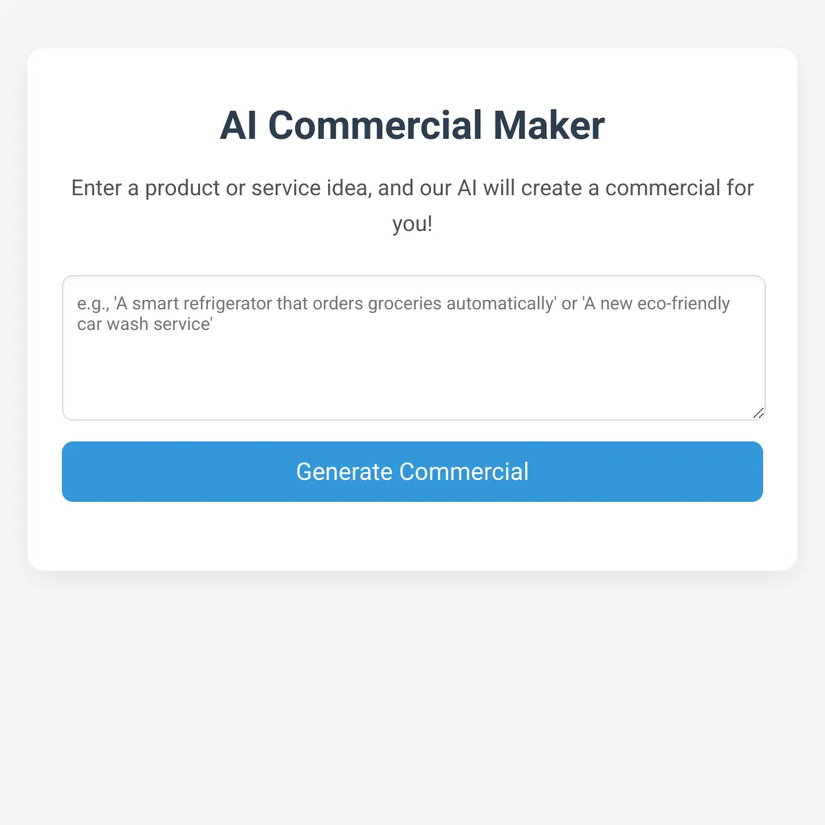 AI Commercial Maker