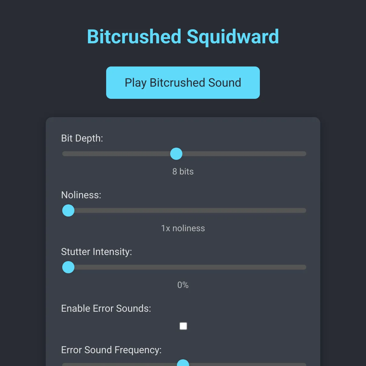 Bitcrushed Squidward