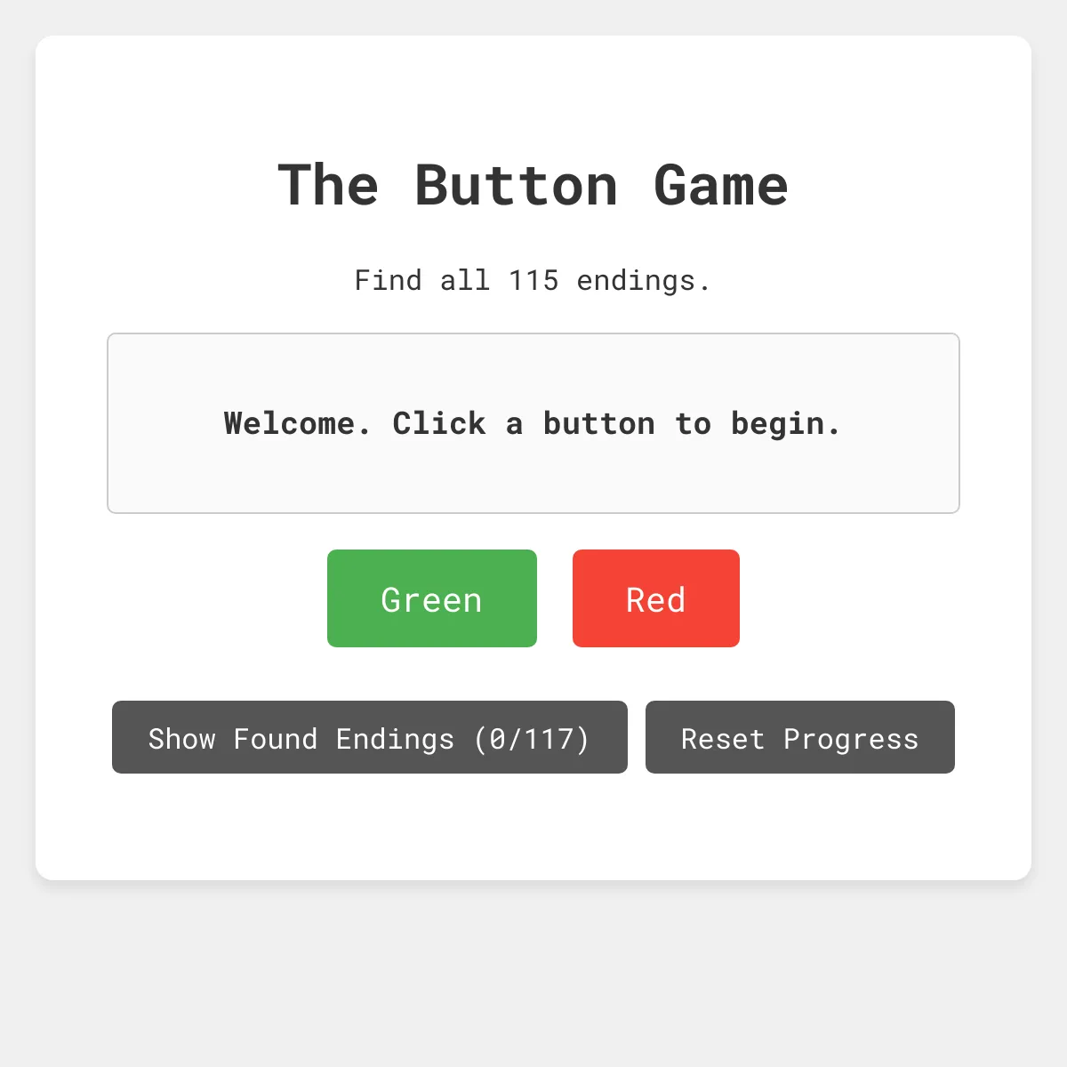 The Button Game