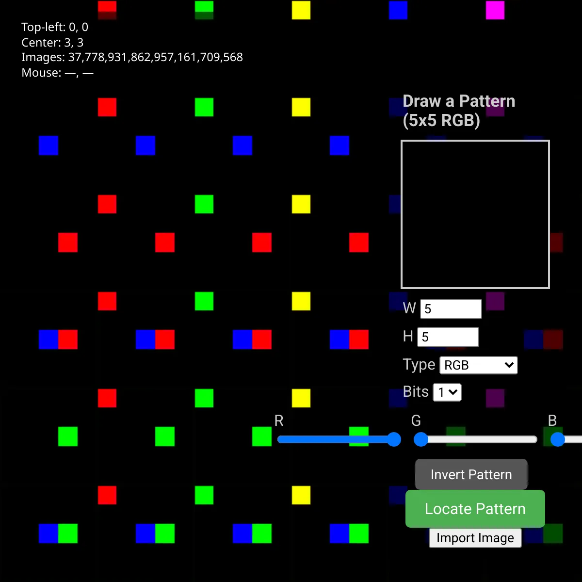 Every 5x5 1-bit RGB Image (Remix)