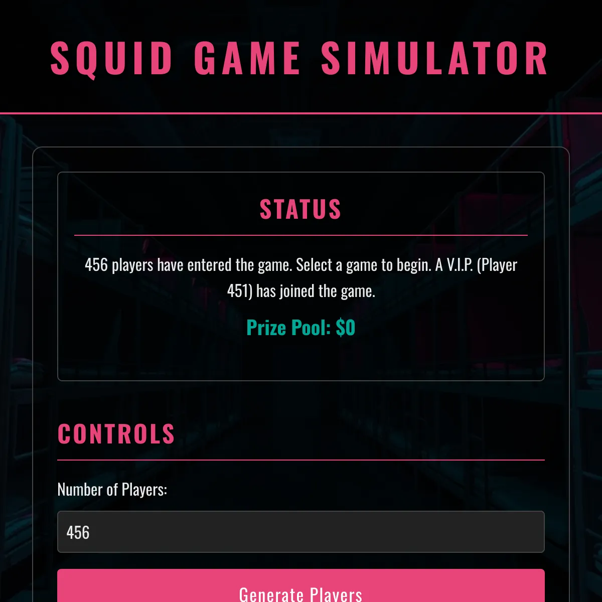 Squid Game Simulator Fun