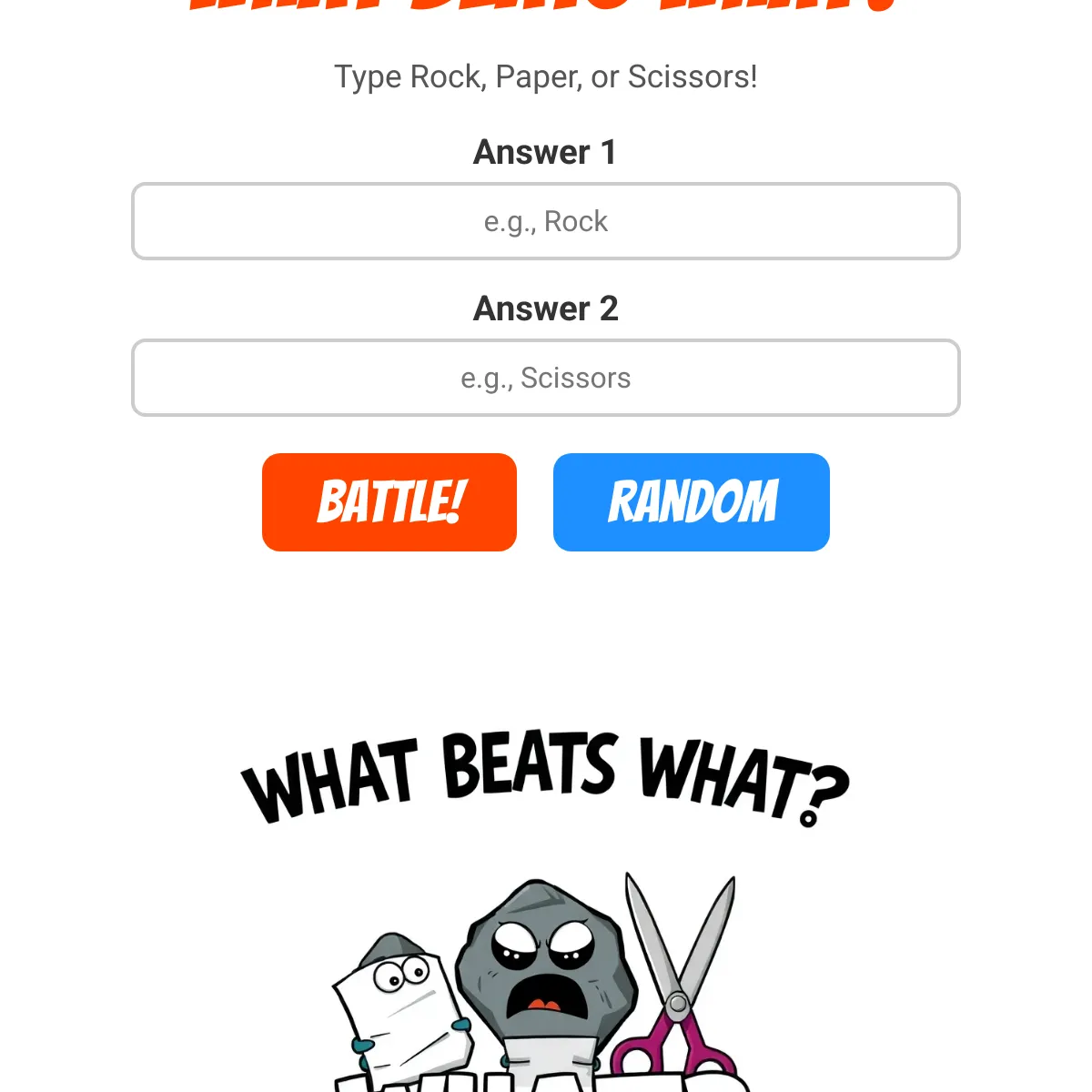 What Beats What?