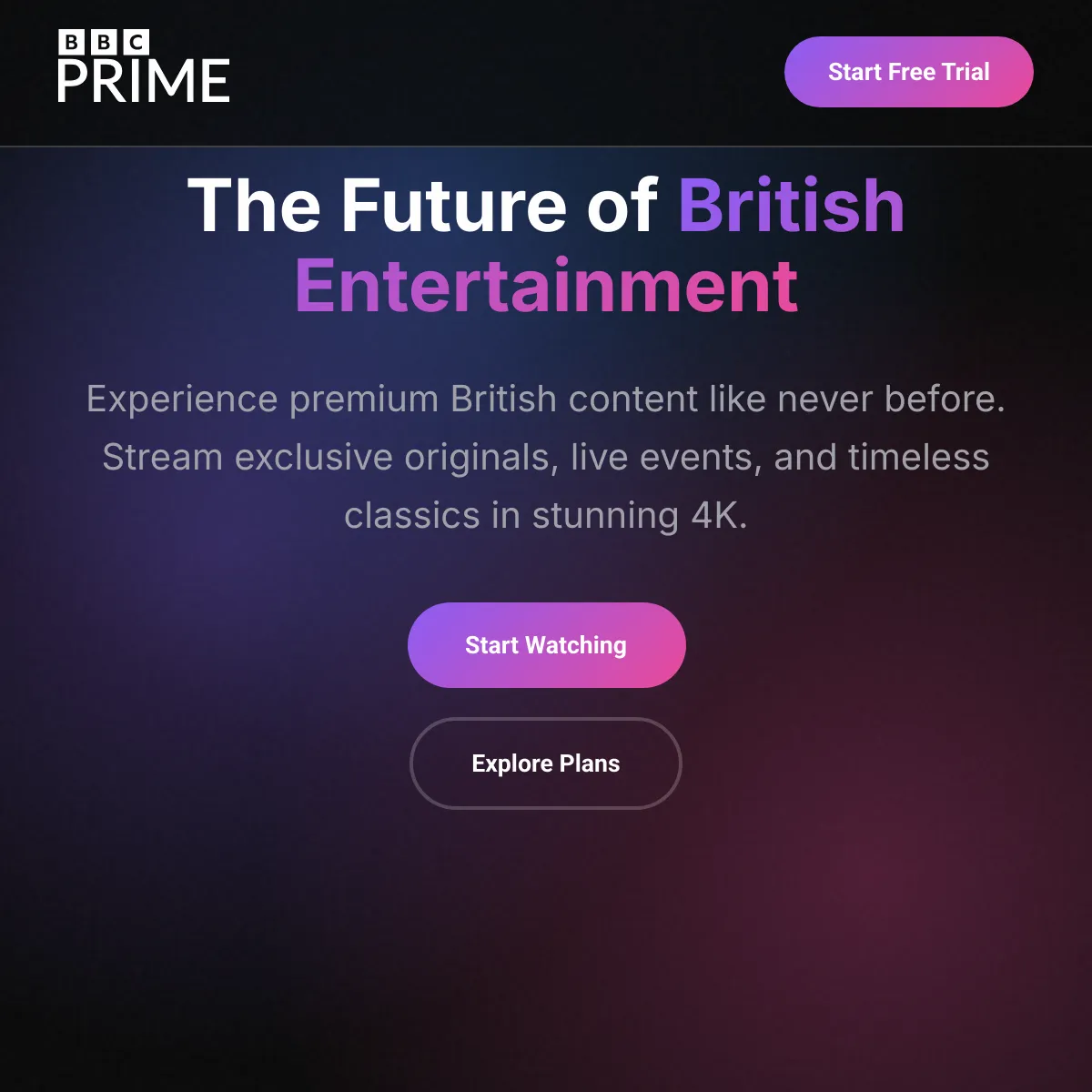 BBC Prime 2025 - USA