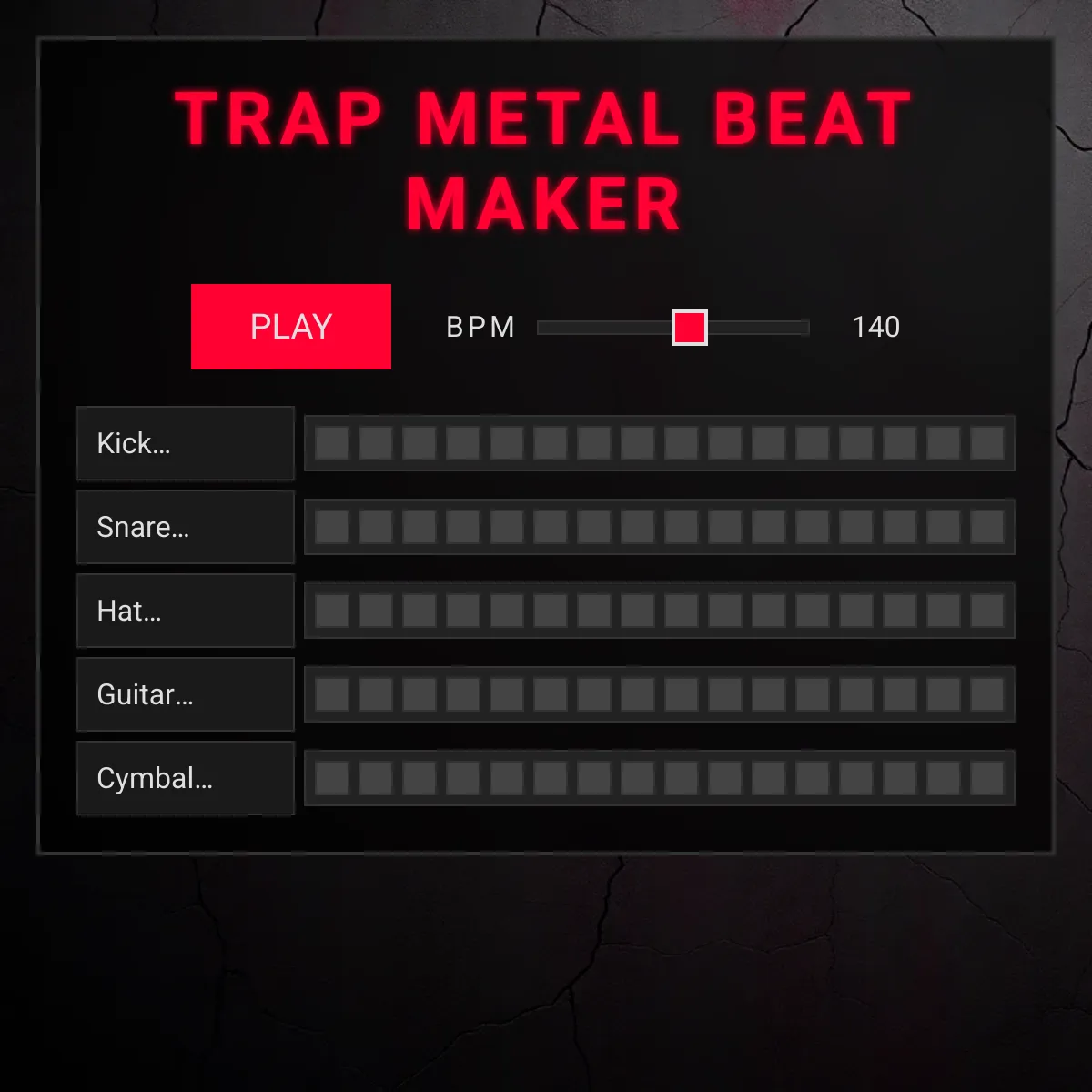 Trap Metal Type Beat Maker