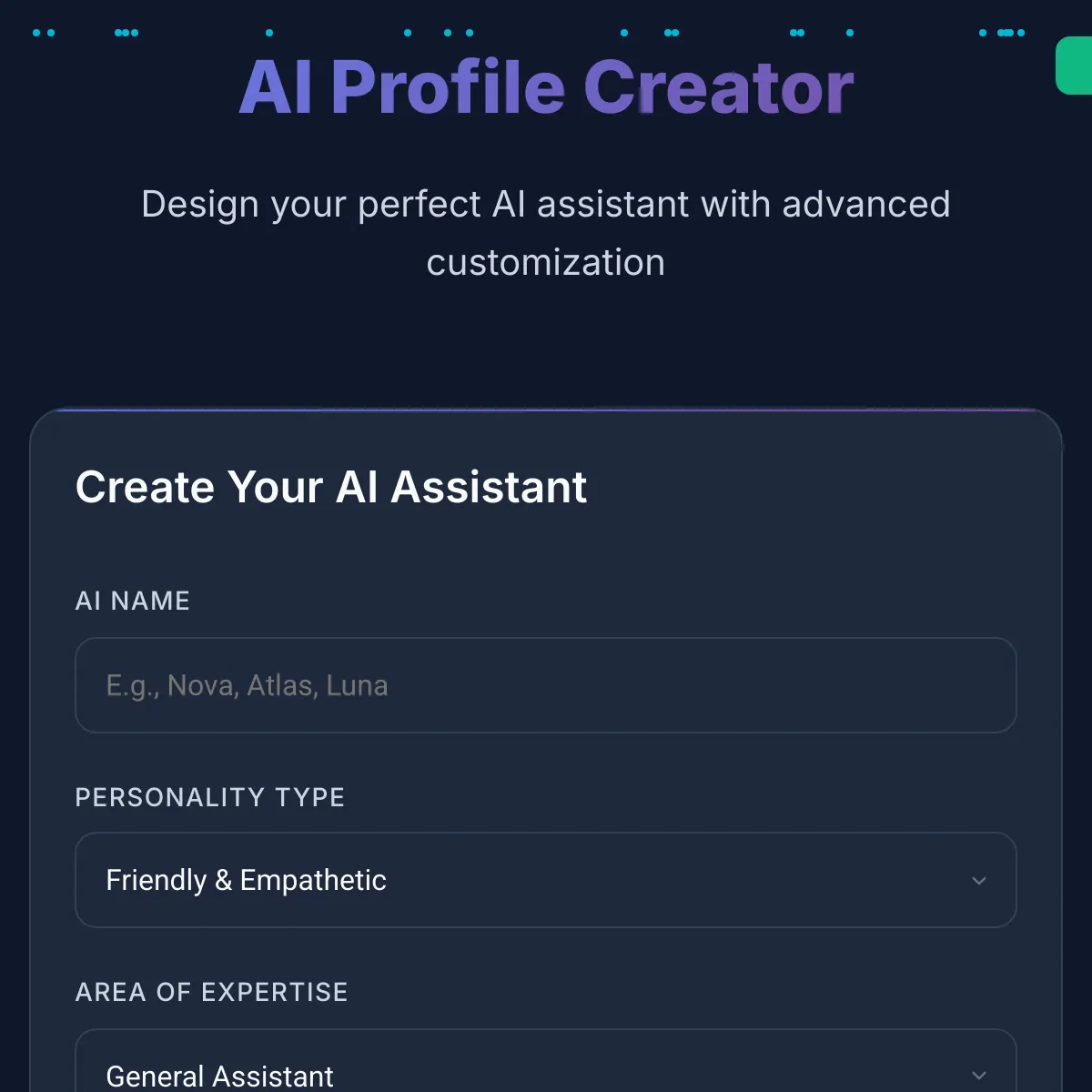 VPA - AI Profile Creator