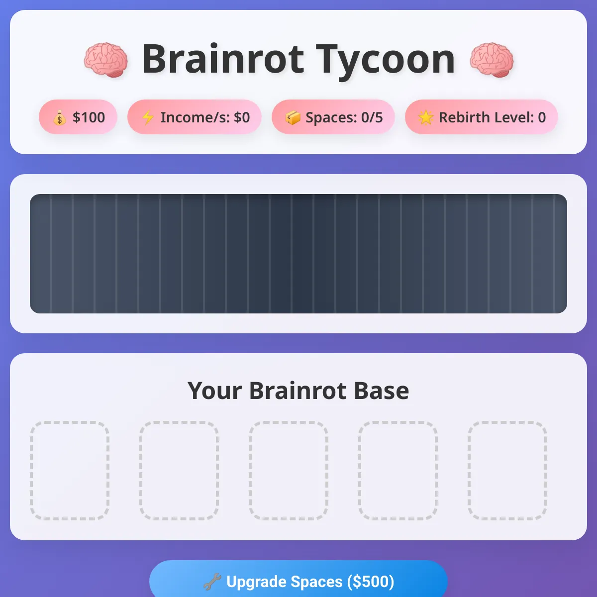 Steal a Brainrot Tycoon[big bug fix update]