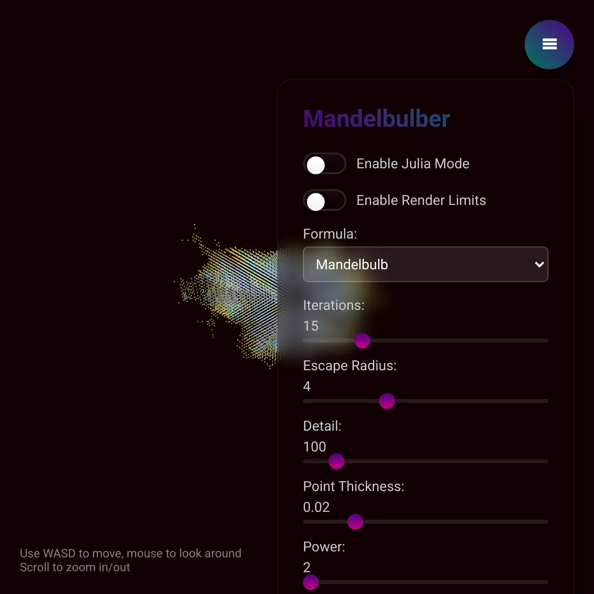 Mandelbulb 3D Explorer