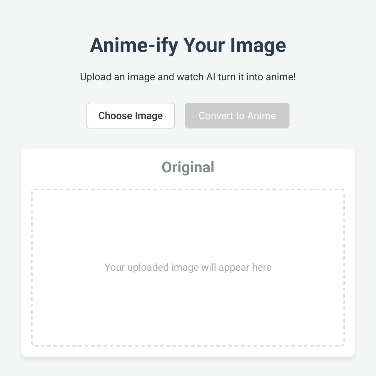 Anime-ify Your Image