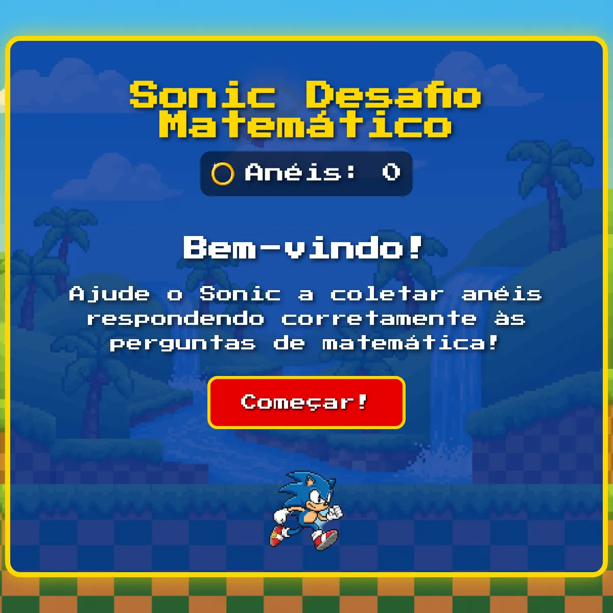 Sonic Desafio Matemático