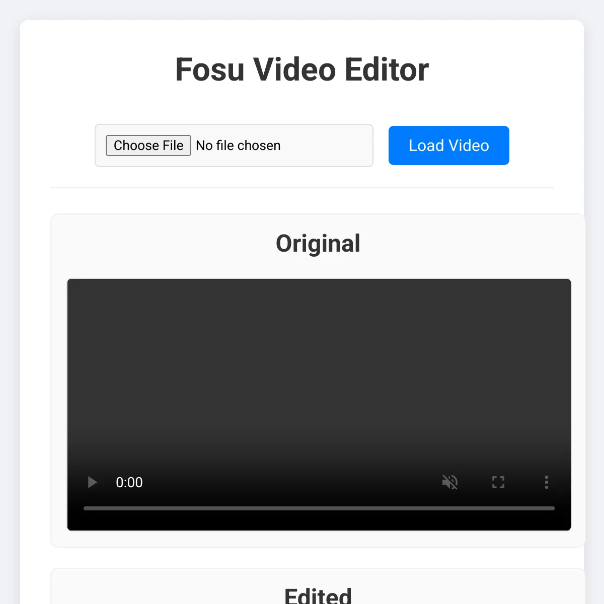 Fosu Video Editor