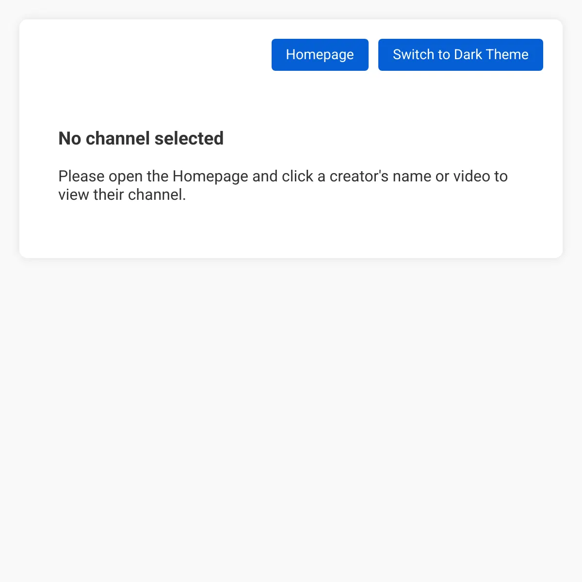 Websim Youtube Simulator