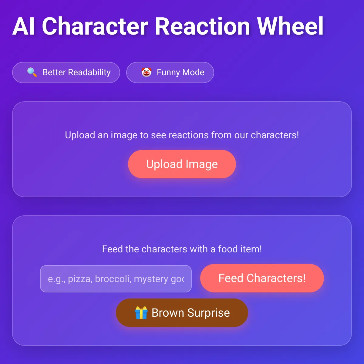 Character Reaction Wheel