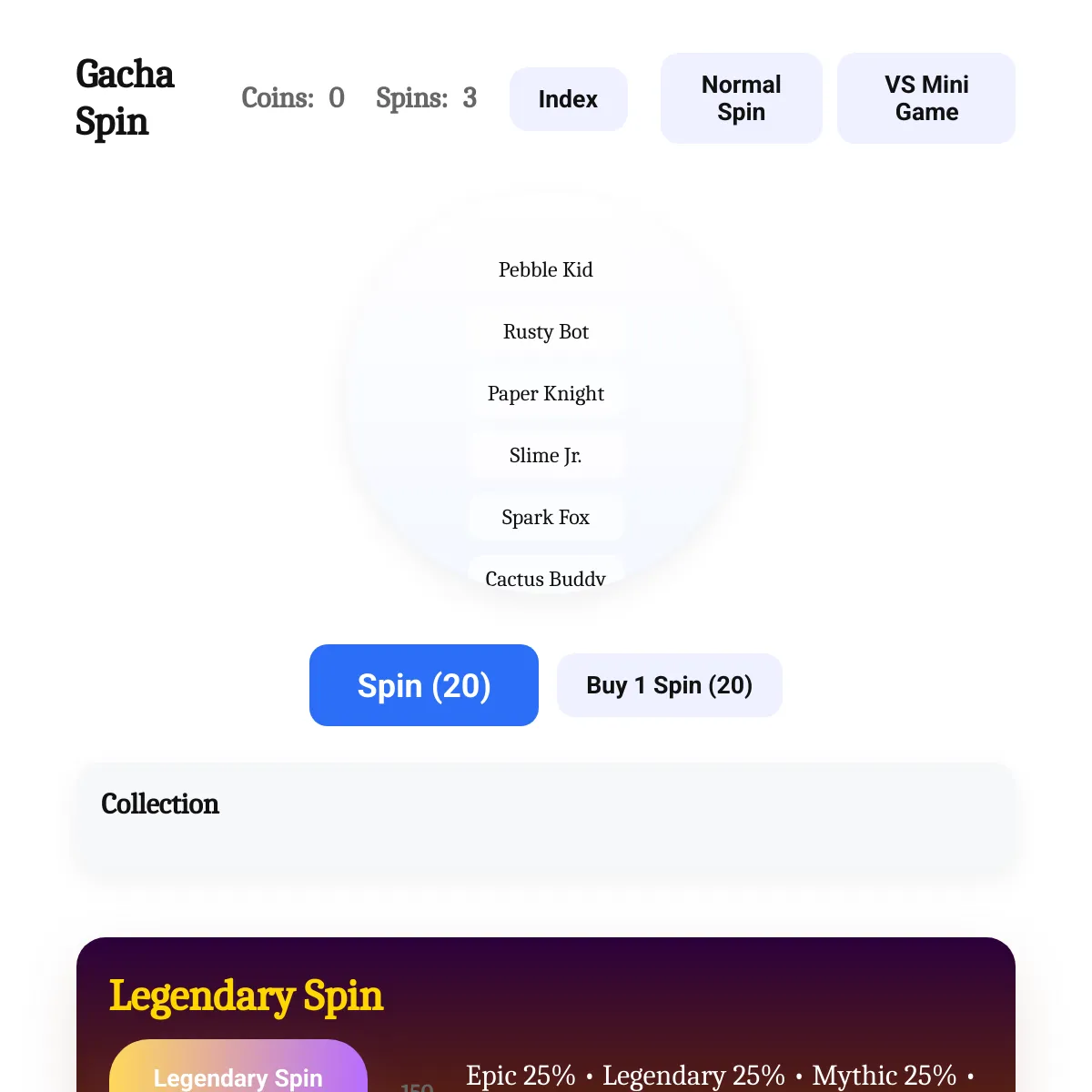Gacha Spin