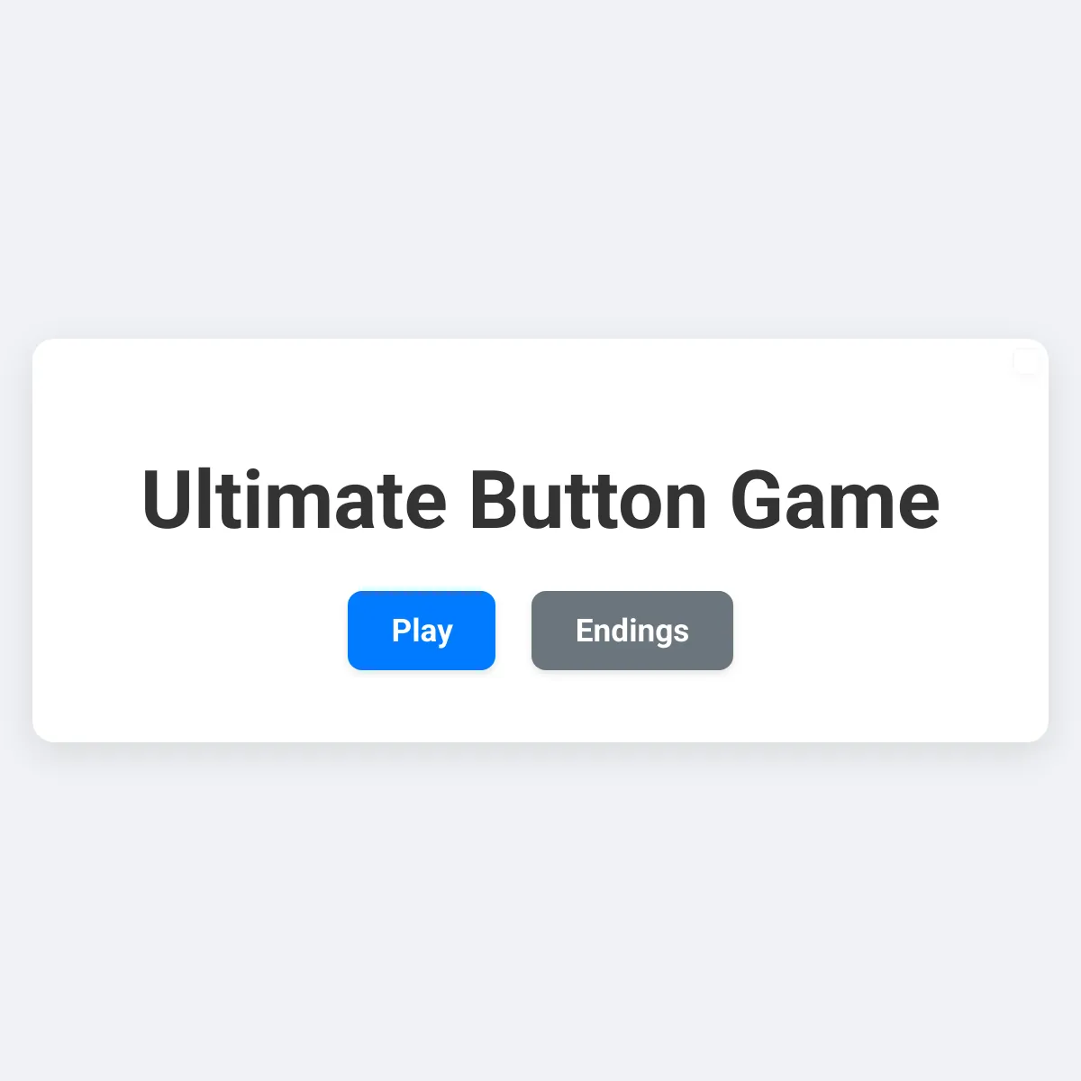 Ultimate Button Game