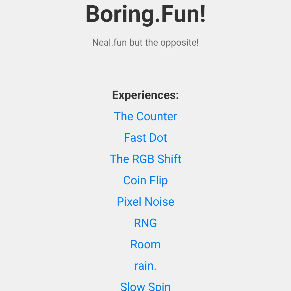 Boring.Fun!