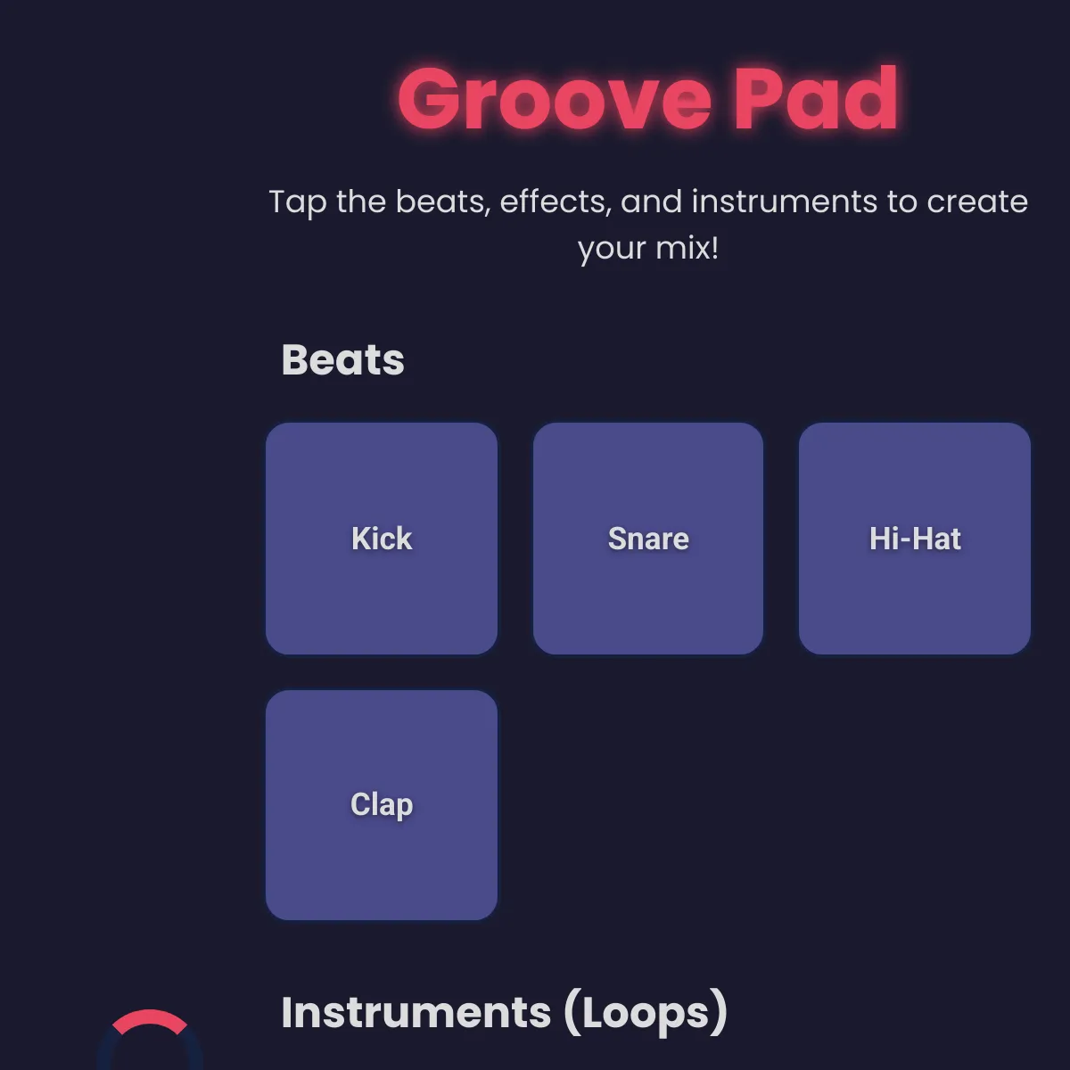 Groove Pad