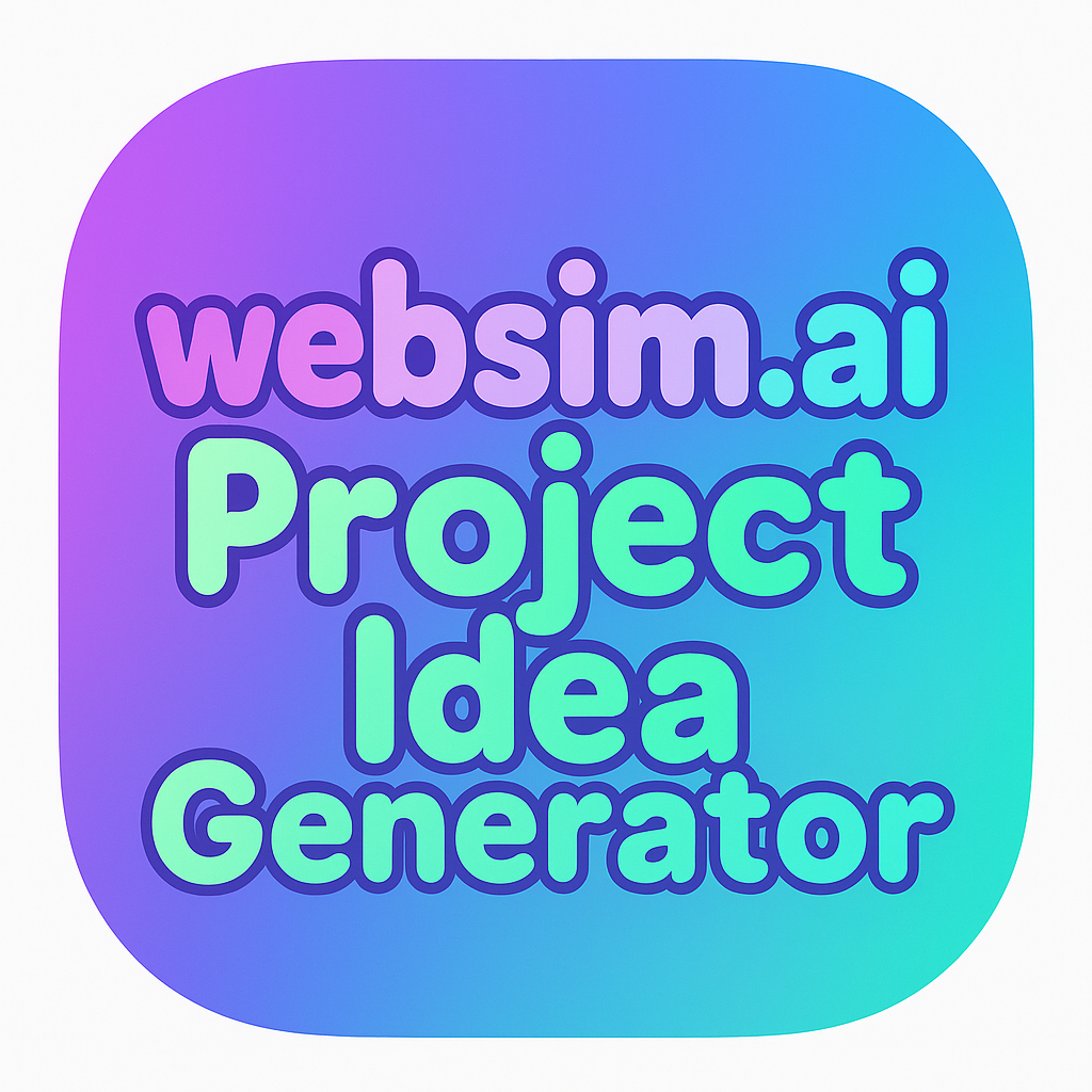Websim.ai Project Idea Generator