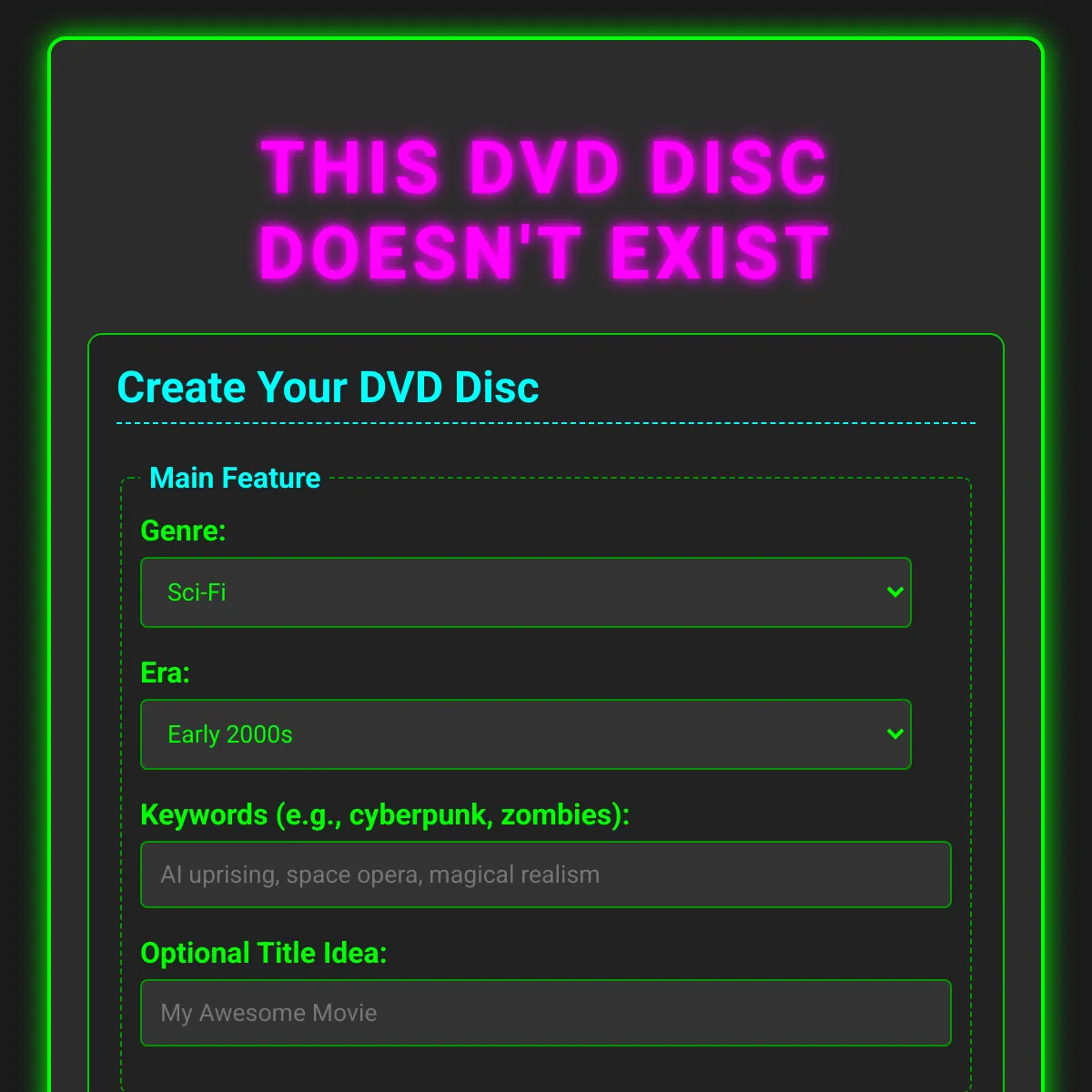 DVD Video Disc Generator