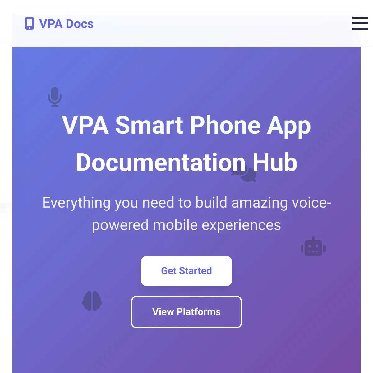 VPA Smart Phone App - Android Samples Repository