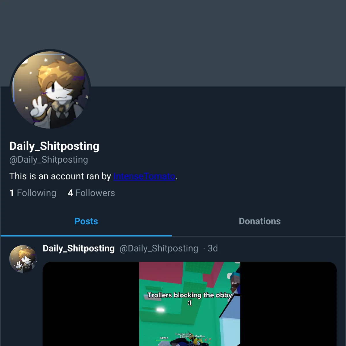 @Daily_Shitposting's Profile – websim.com