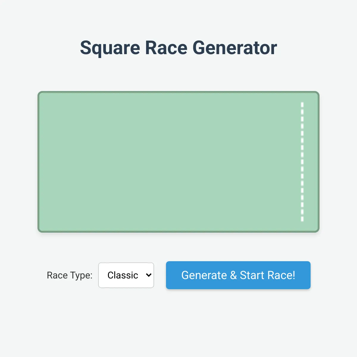Square Race Generator