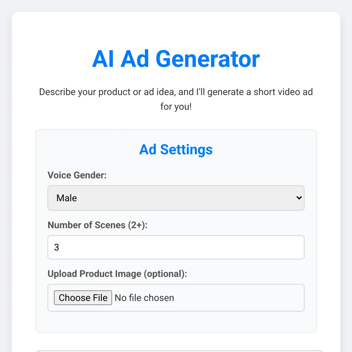 AI Ad Generator