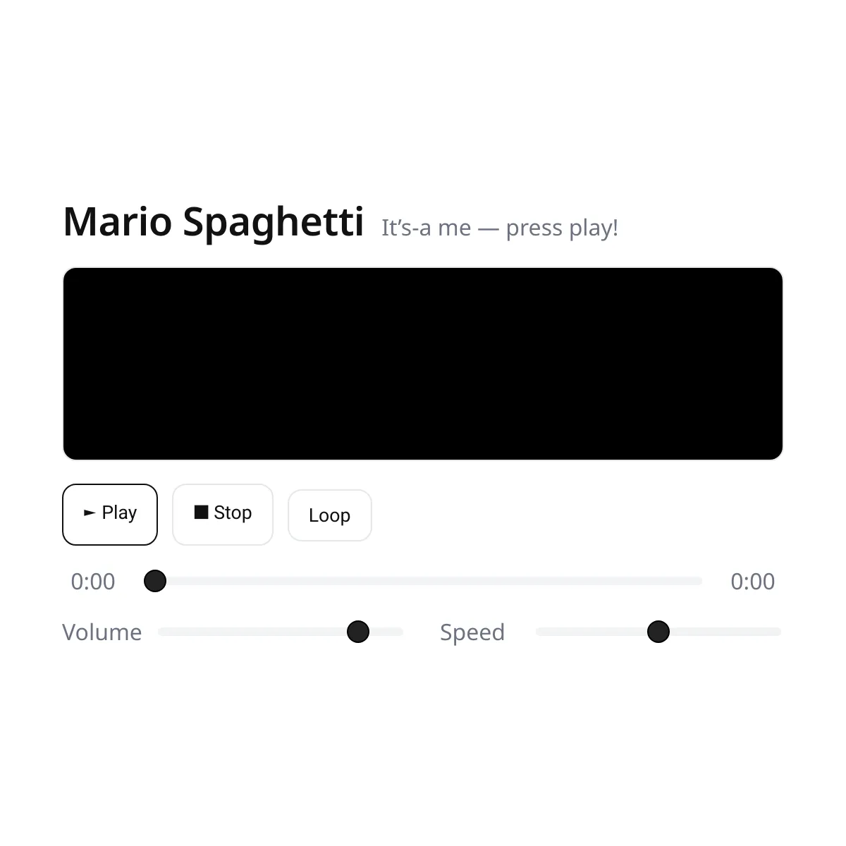 Mario Spaghetti — Player