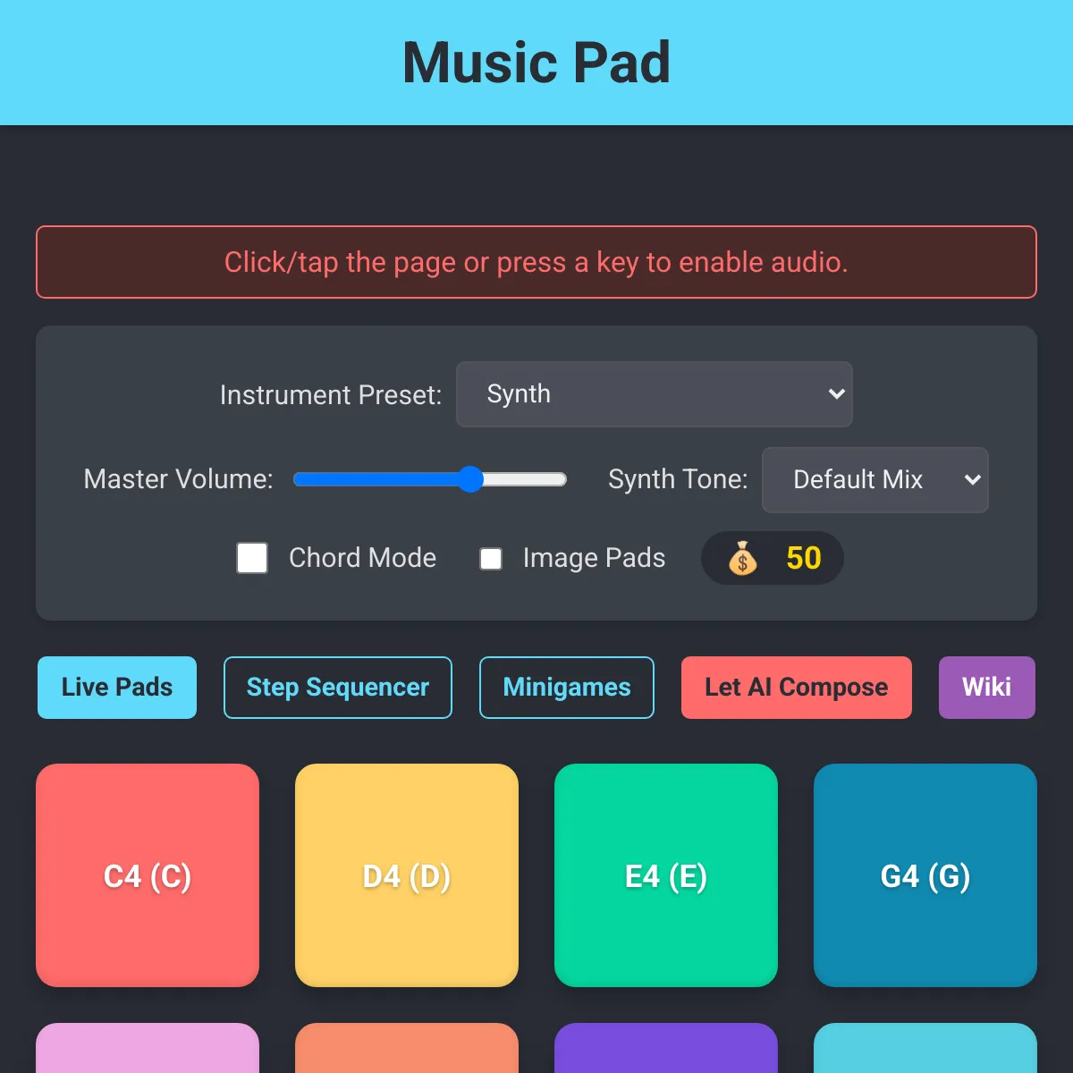 Interactive Music Maker