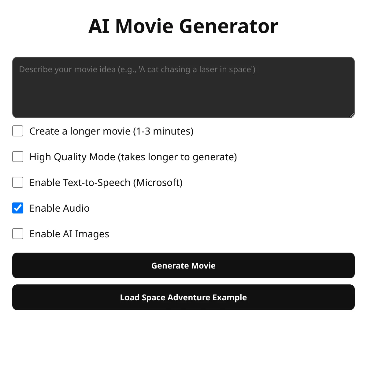 AI Movie Generator Revamped