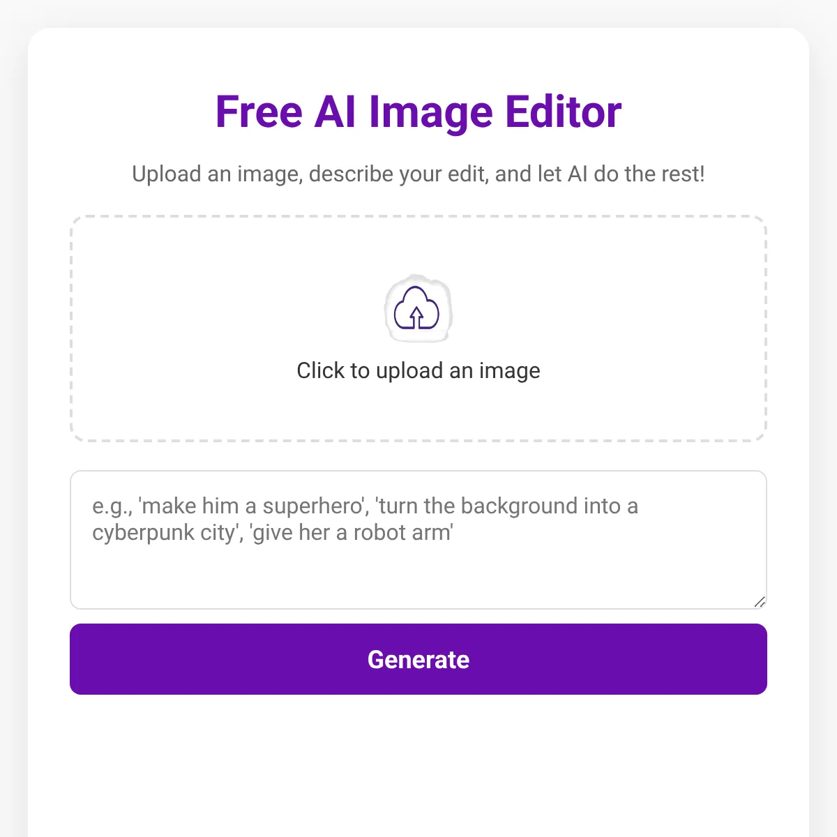 Free AI Image Editor