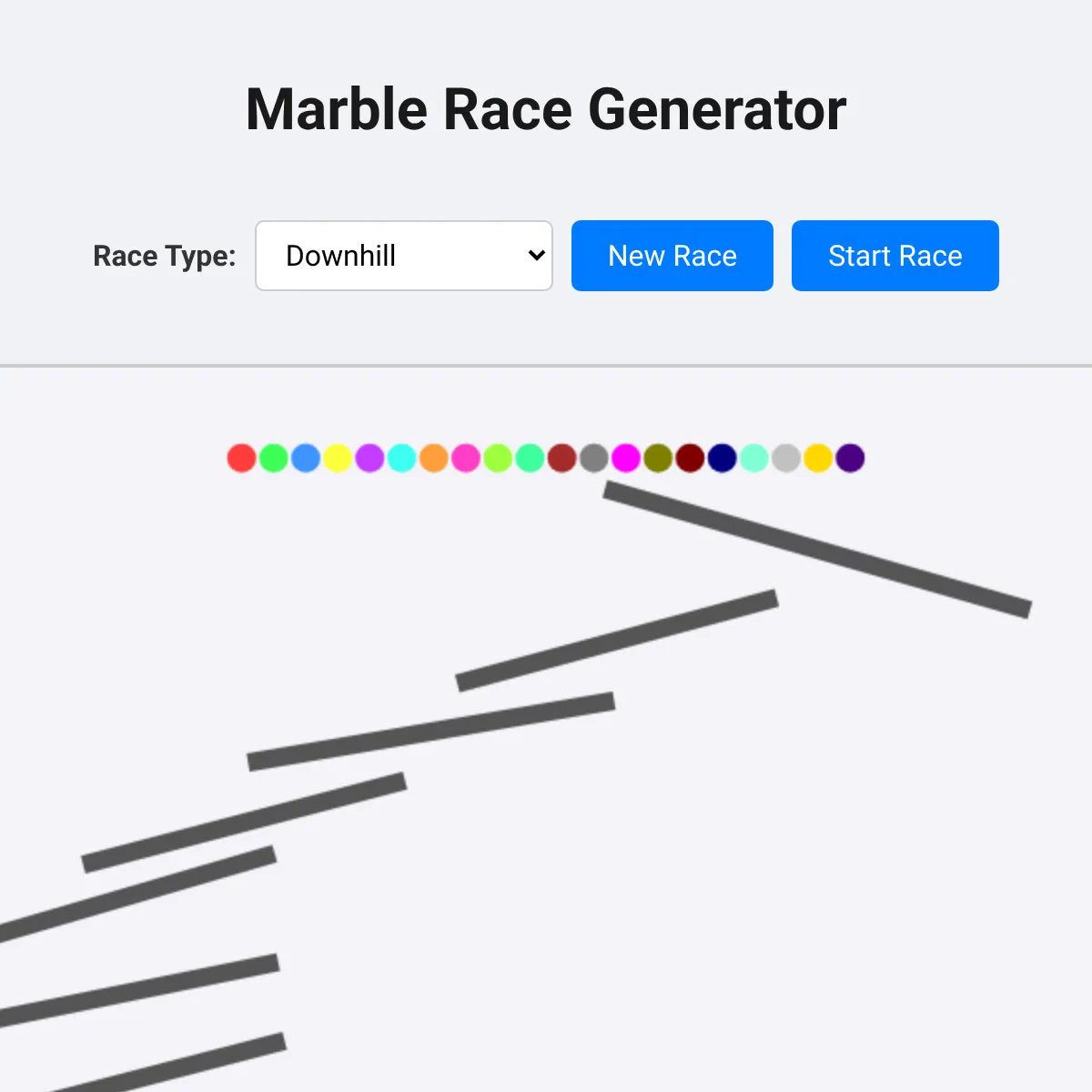Marble Race Generator