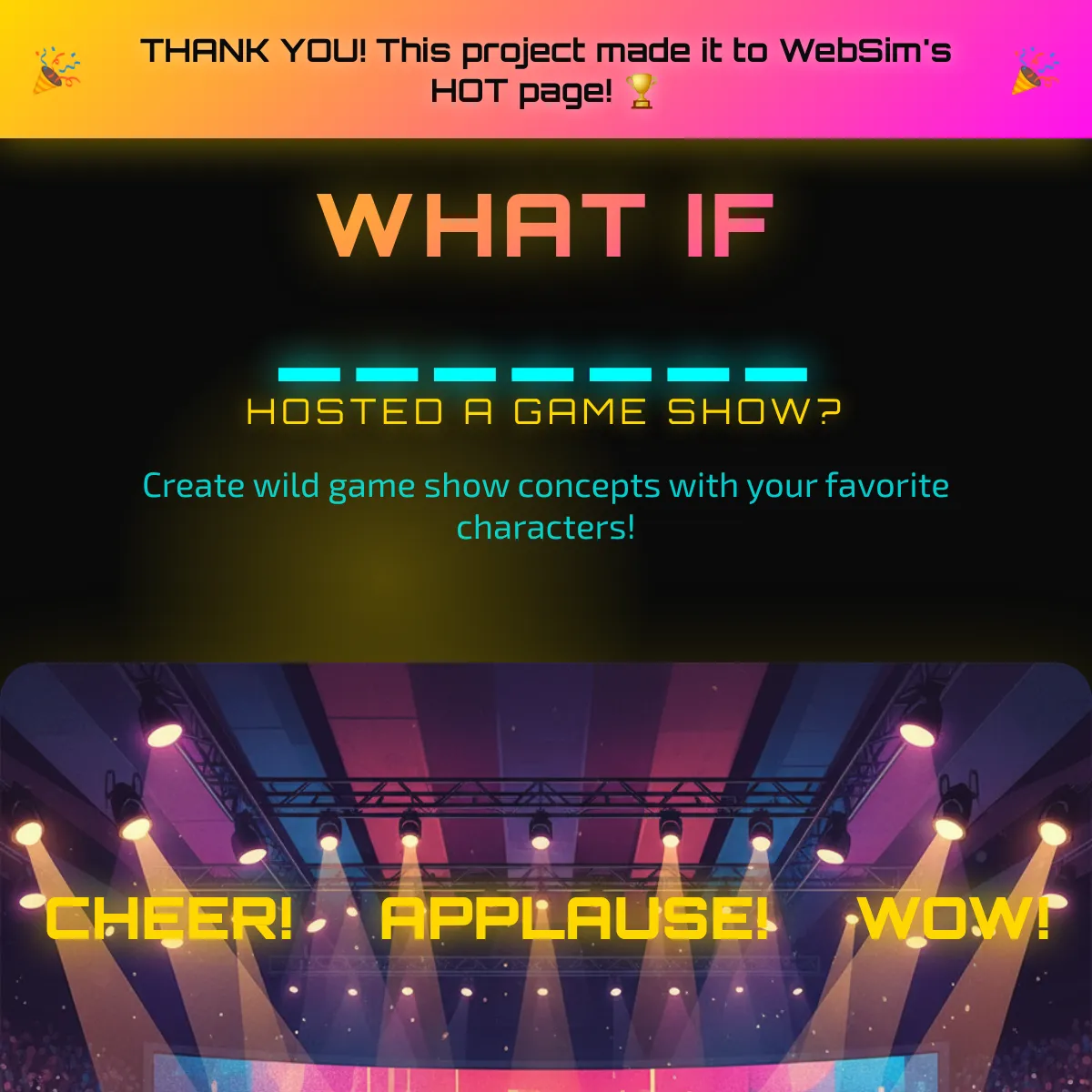 What If _______ Hosted a Game Show?