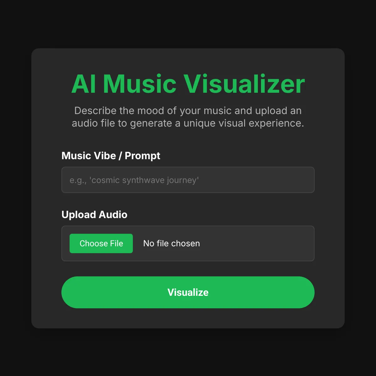 AI Music Visualizer