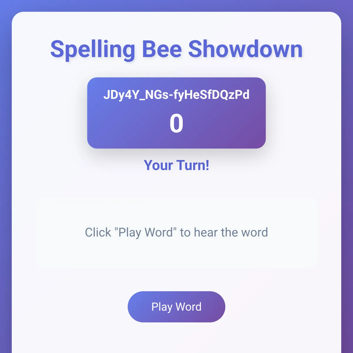 Spelling Bee Showdown
