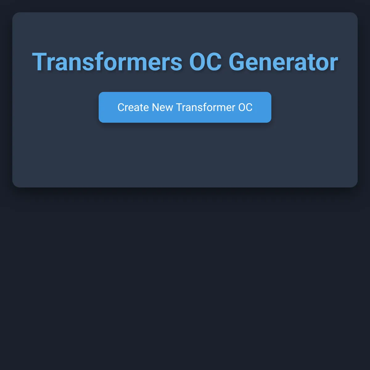 Transformers OC Generator