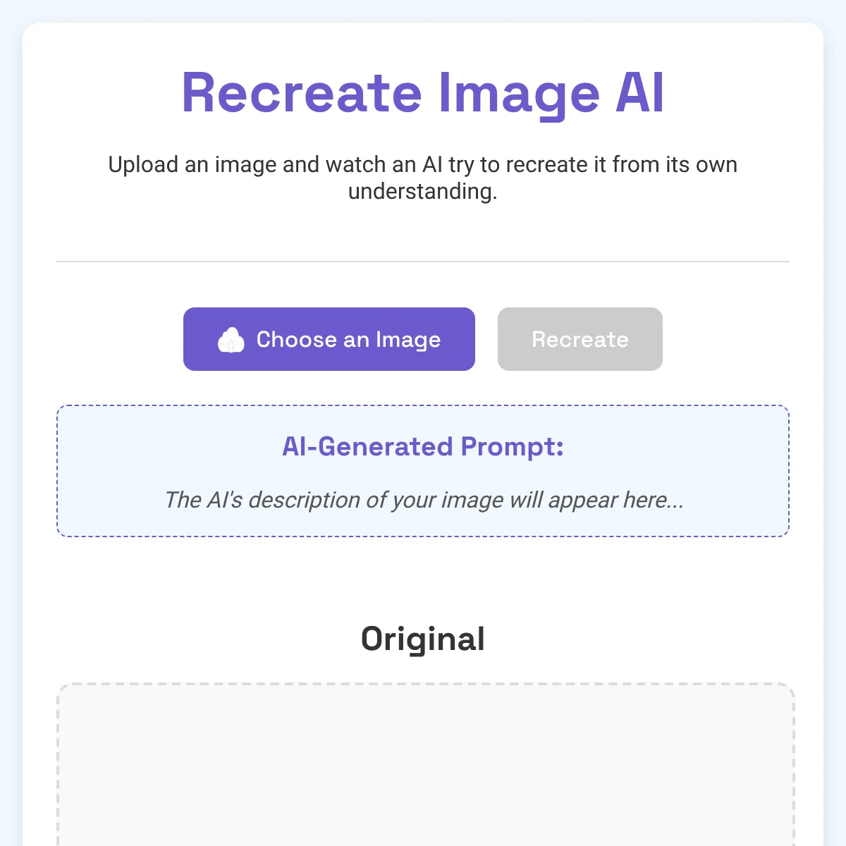 Recreate Image AI