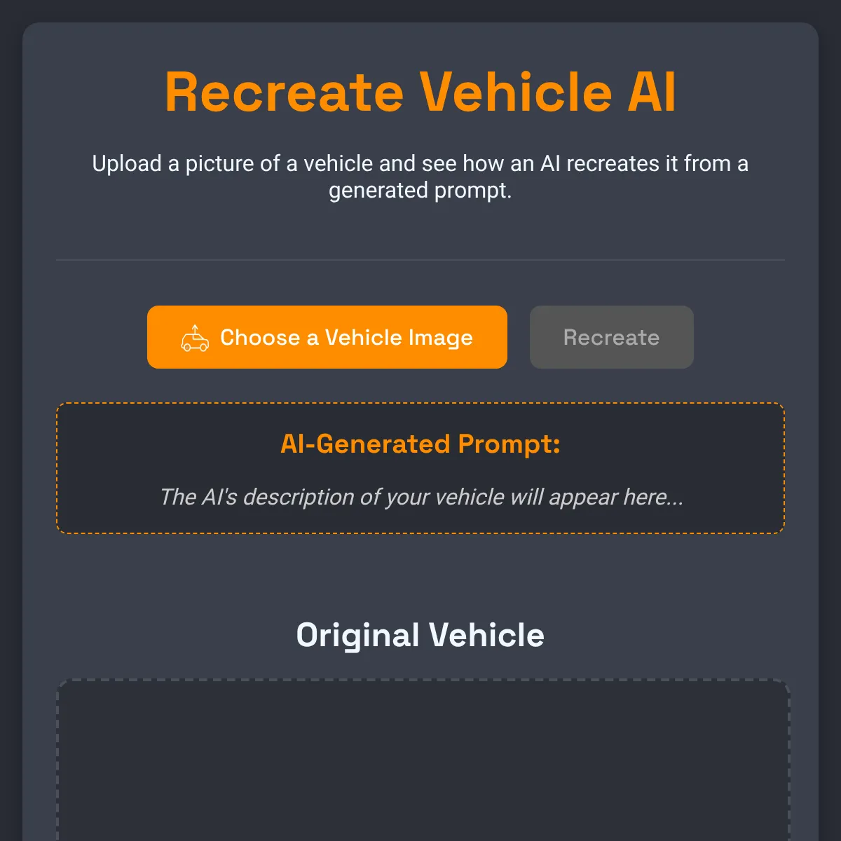 Recreate Vehicle AI
