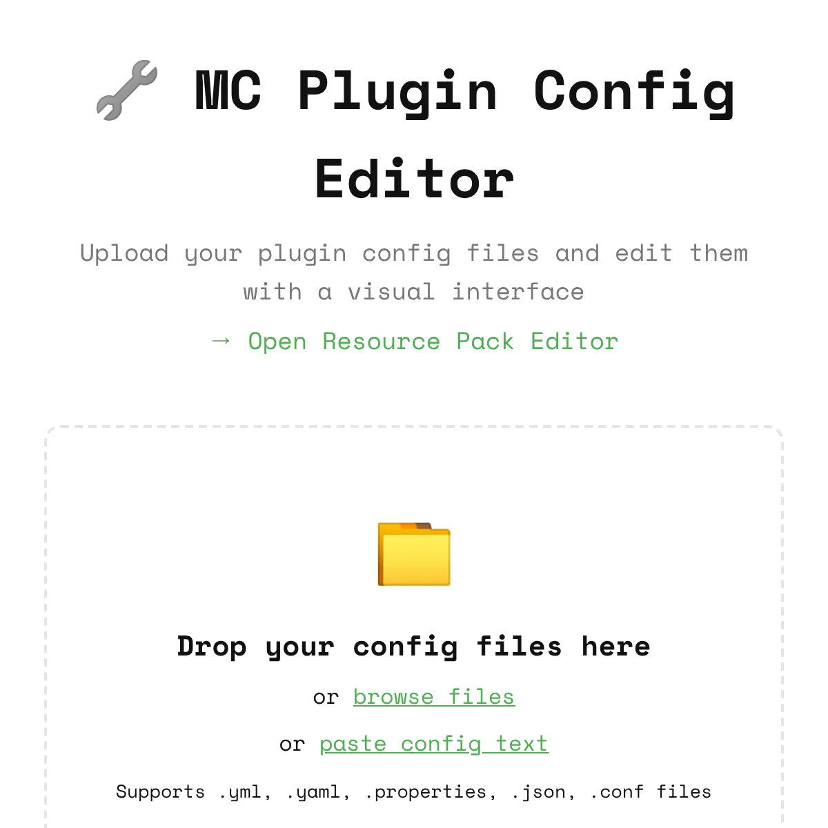 Minecraft Plugin Config Editor