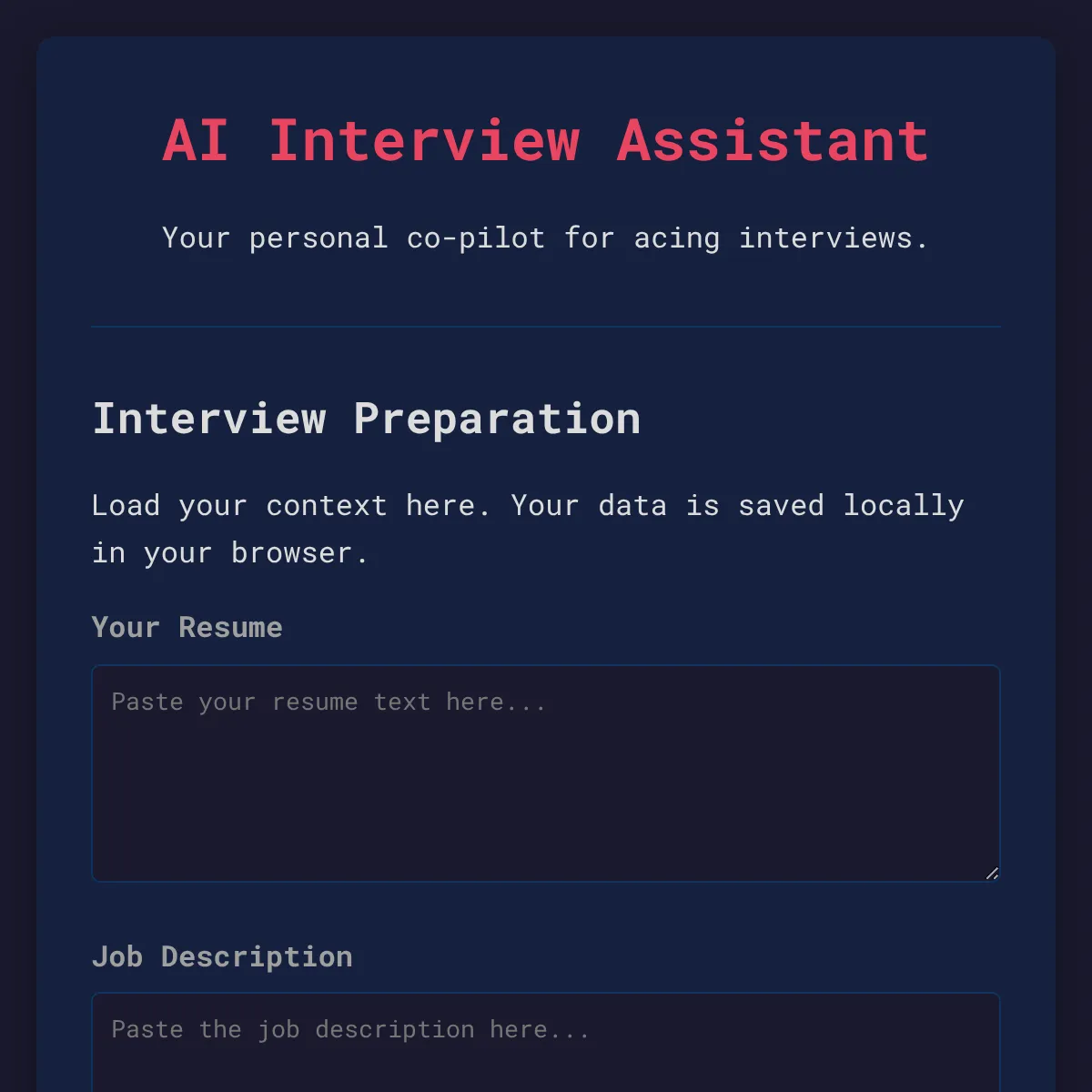 AI Interview Assistant