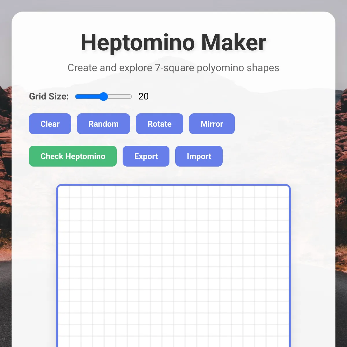 Heptomino Maker