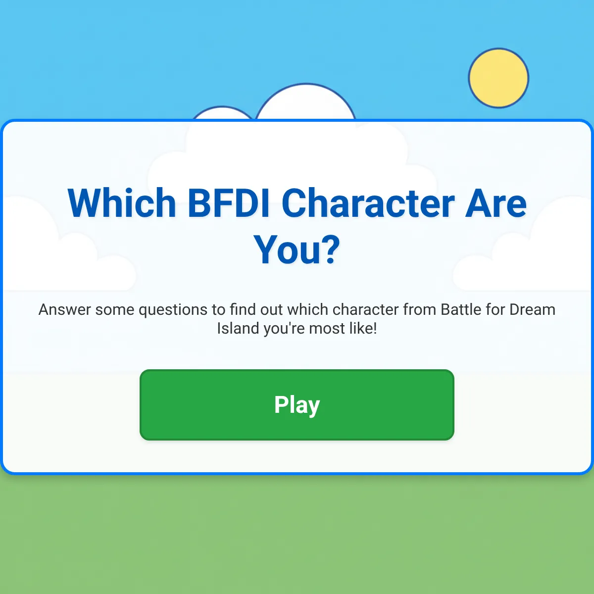 Which BFDI Character Are You?