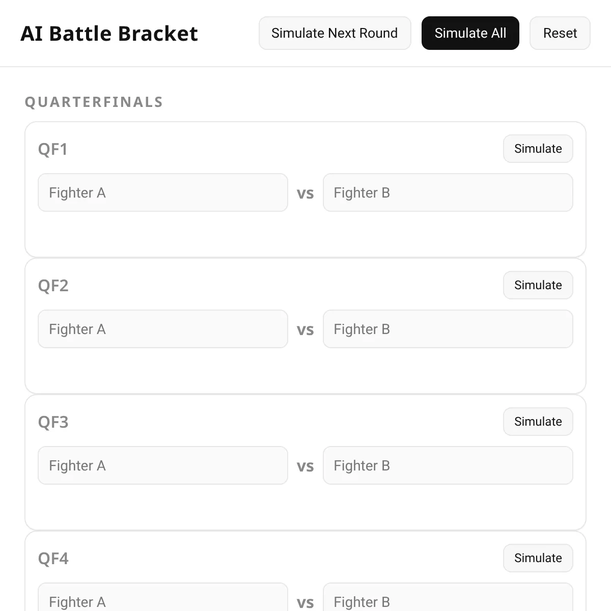 AI Battle Bracket