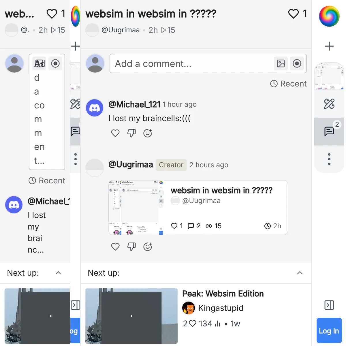 websim in websim in