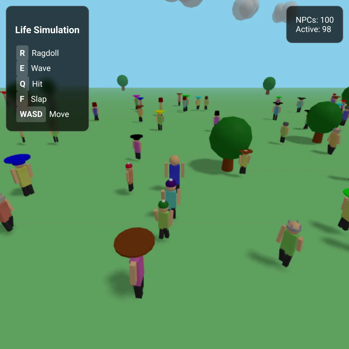 Life Sim - Interactive NPC Playground