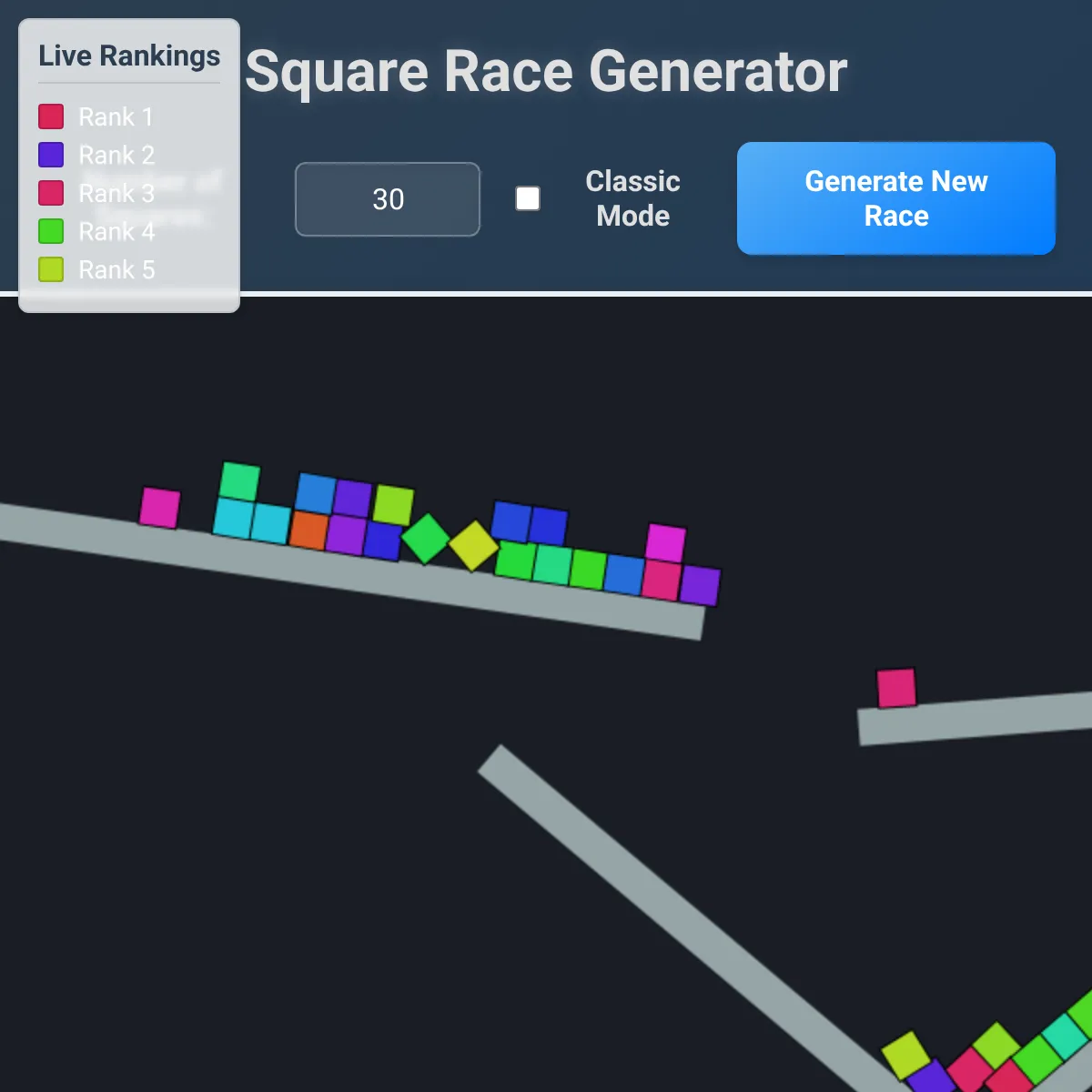 Square Race Generator